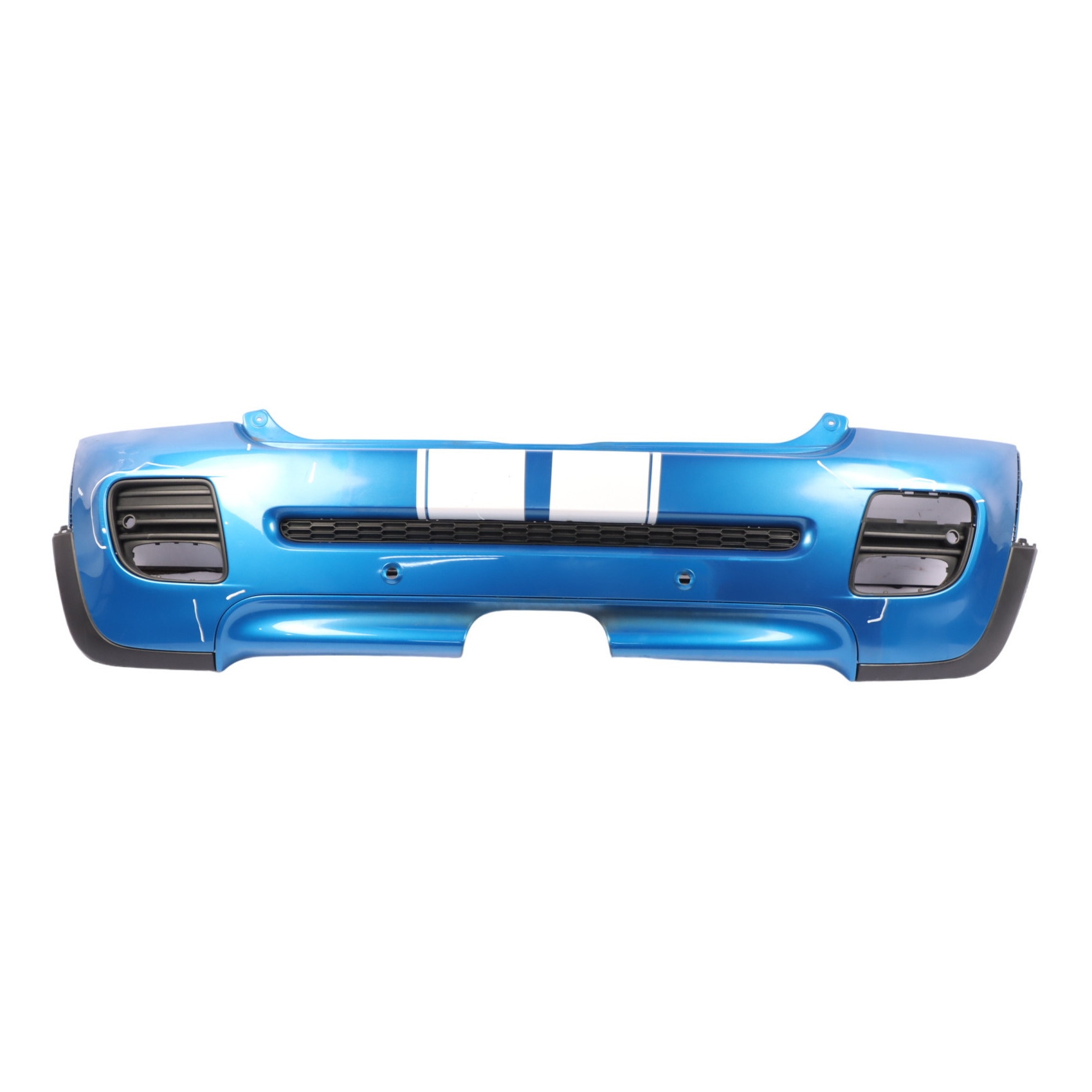 Mini Cooper S R56 R57 Complete Rear Bumper Trim JCW Aerokit Laser Blue ...