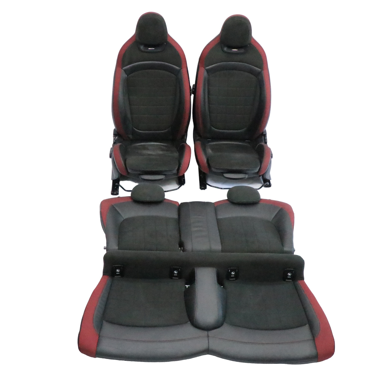 Seats Mini F56 John Cooper Works Heated Sport Dinamica Leather Carbon Black