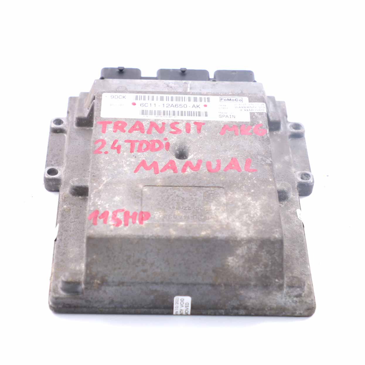 Ford Transit MK6 2.4 TDDi Diesel Engine Control Unit ECU Manual 6C11 ...