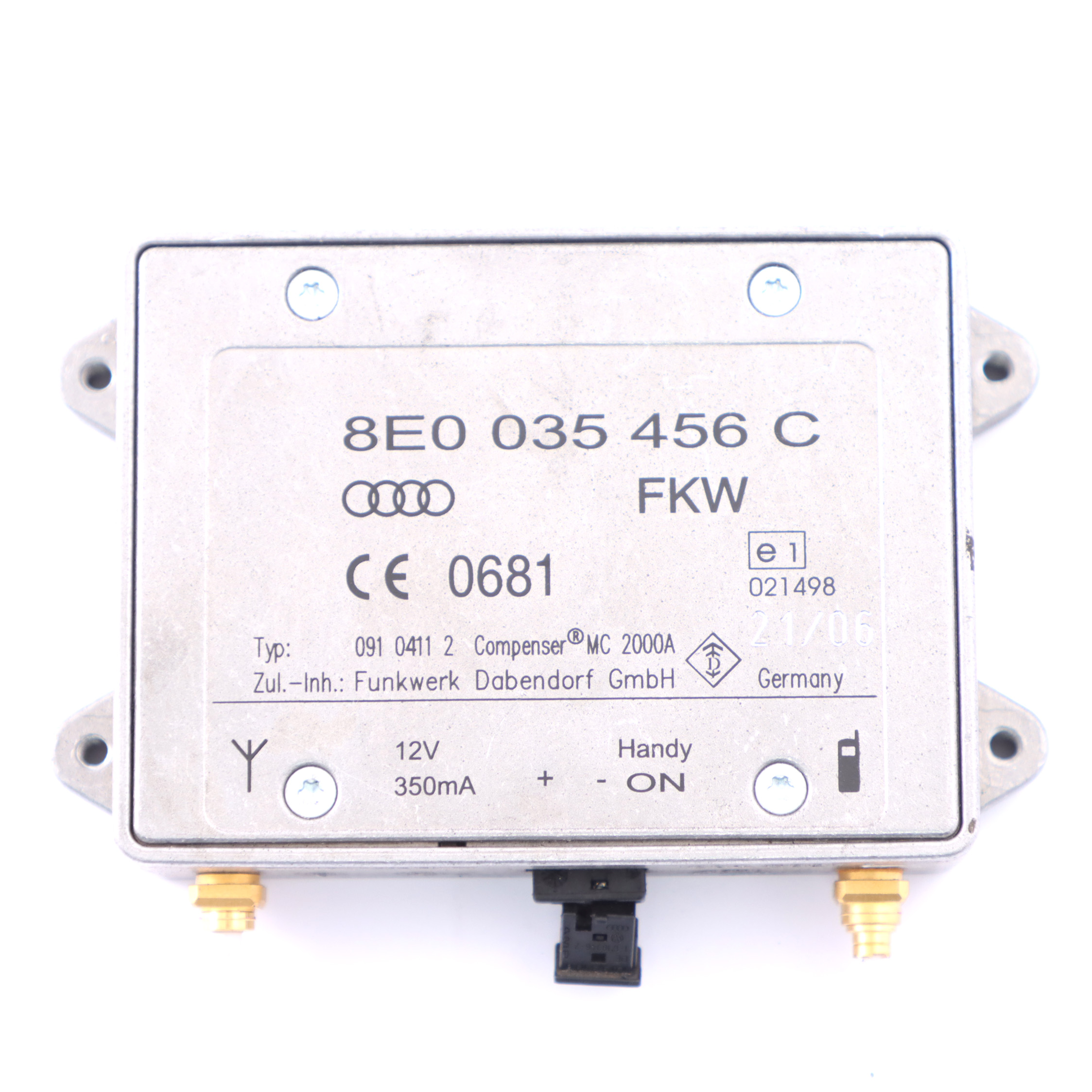 Audi A4 B7 Telephone Aerial Antenna Signal Amplifier Module 8E0035456C
