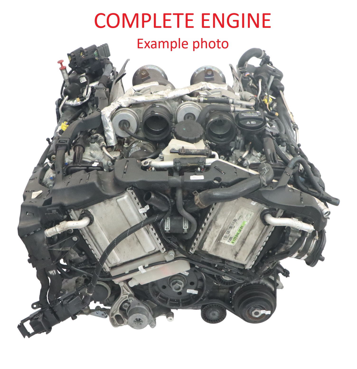 Mercedes W205 C63 W213 E63 C167 63 AMG Bare Engine 177980 177.980 69k ...