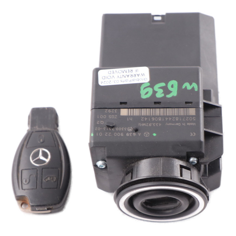 Mercedes Vito W639 Ignition Switch Barrel Lock Control Unit With Key ...